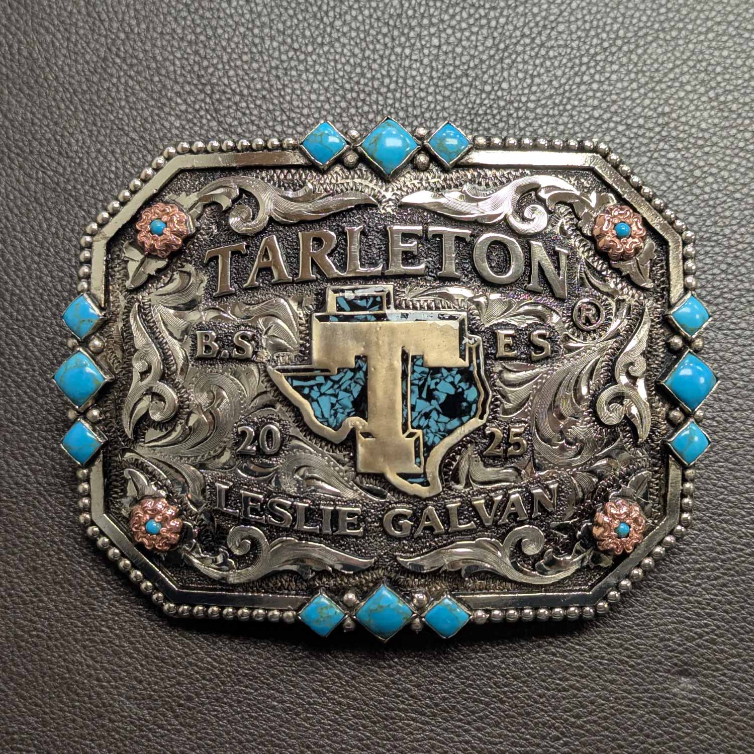 Tarleton State University Texline Belt Buckle | CIRCE – Brazos Gold Works