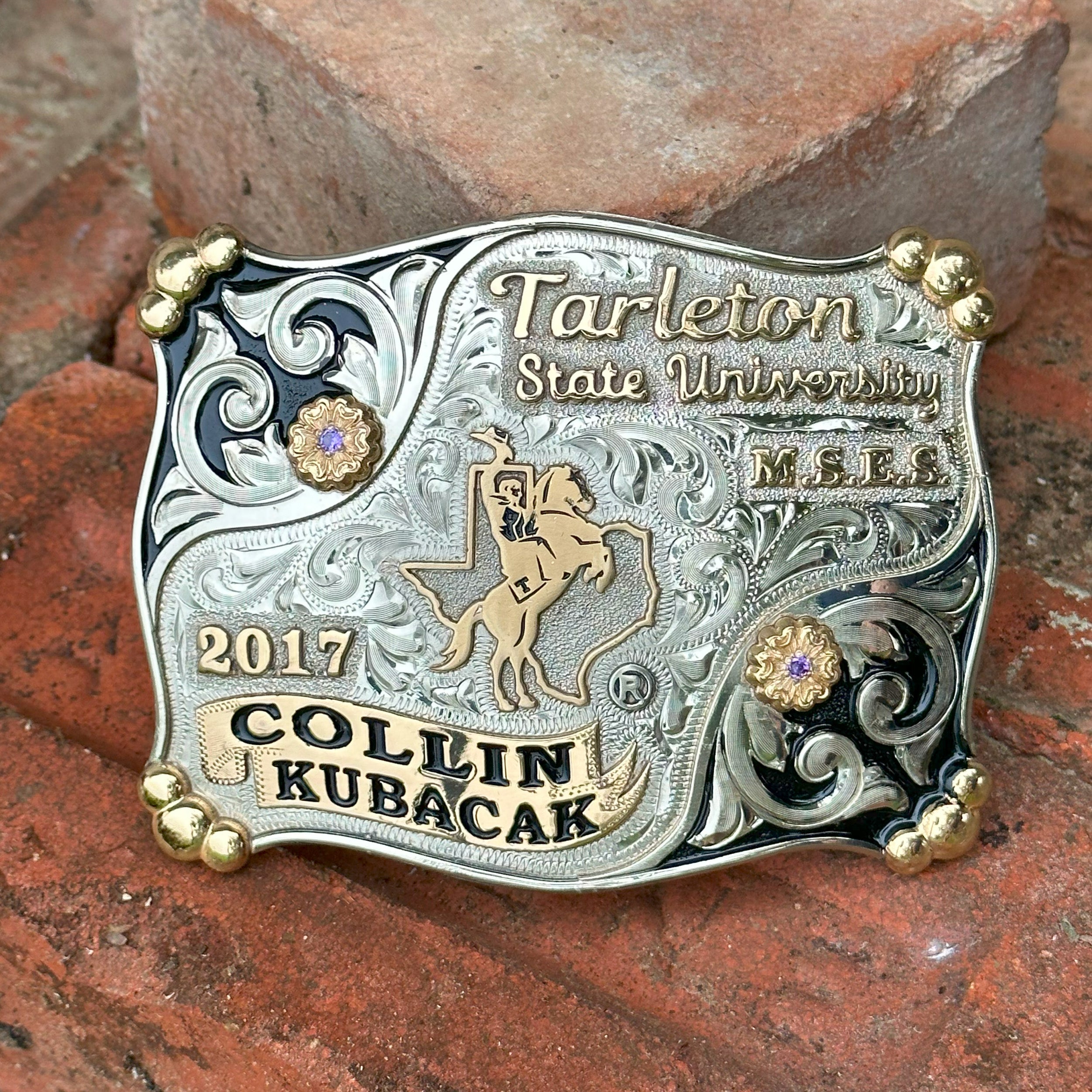 Wimberly Custom Handmade Tarleton State University Belt Buckle – Brazos ...